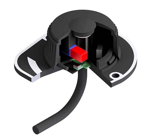 Praxis series Hall effect manual controls